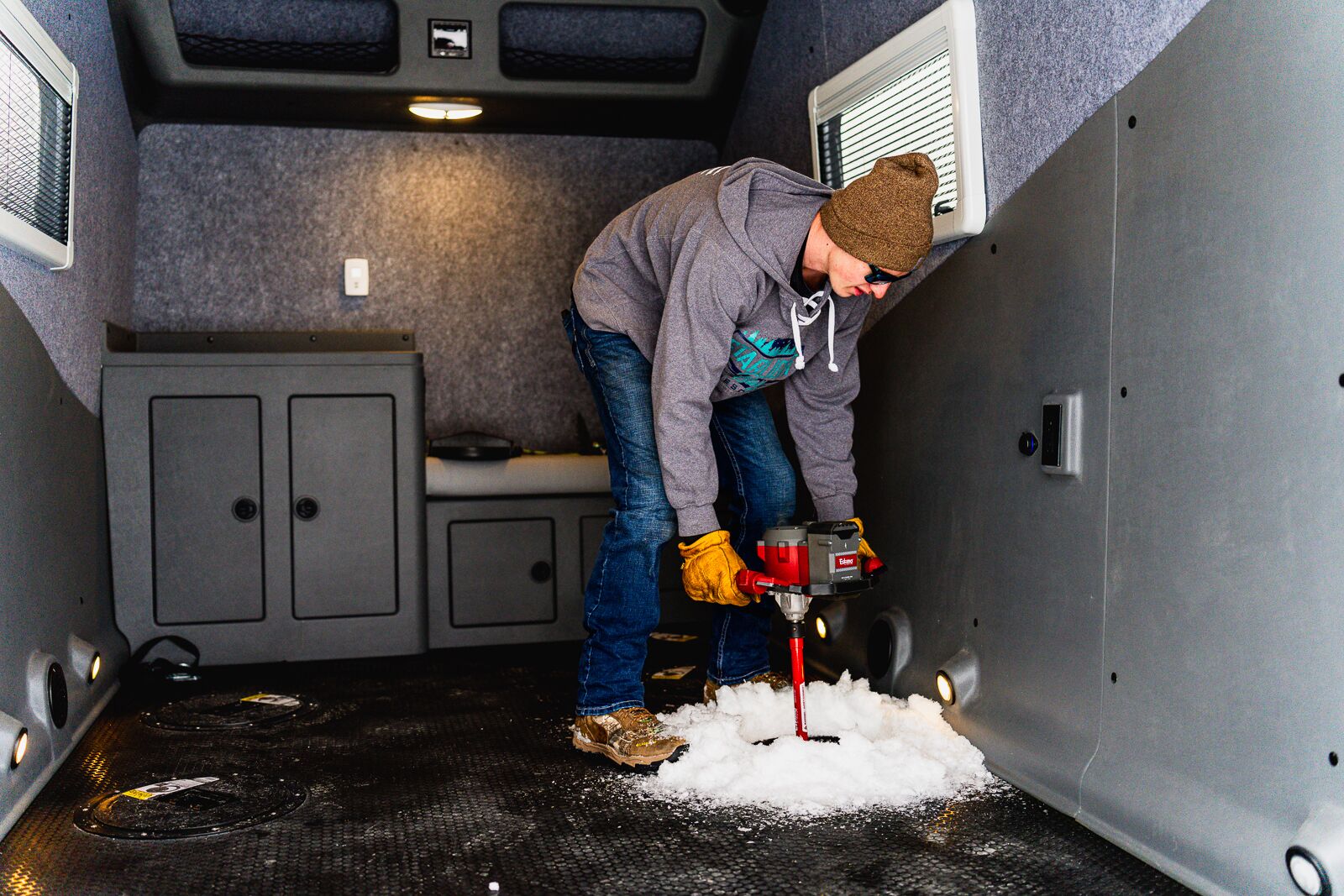 Lightweight Fiberglass Ice Fishing House | IcePro Trailers | ATV Toy ...