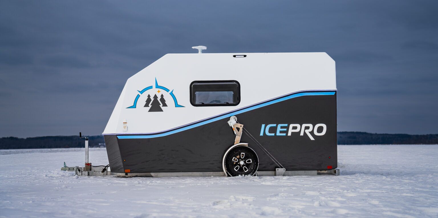 Lightweight Fiberglass Ice Fishing House | IcePro Trailers | ATV Toy ...