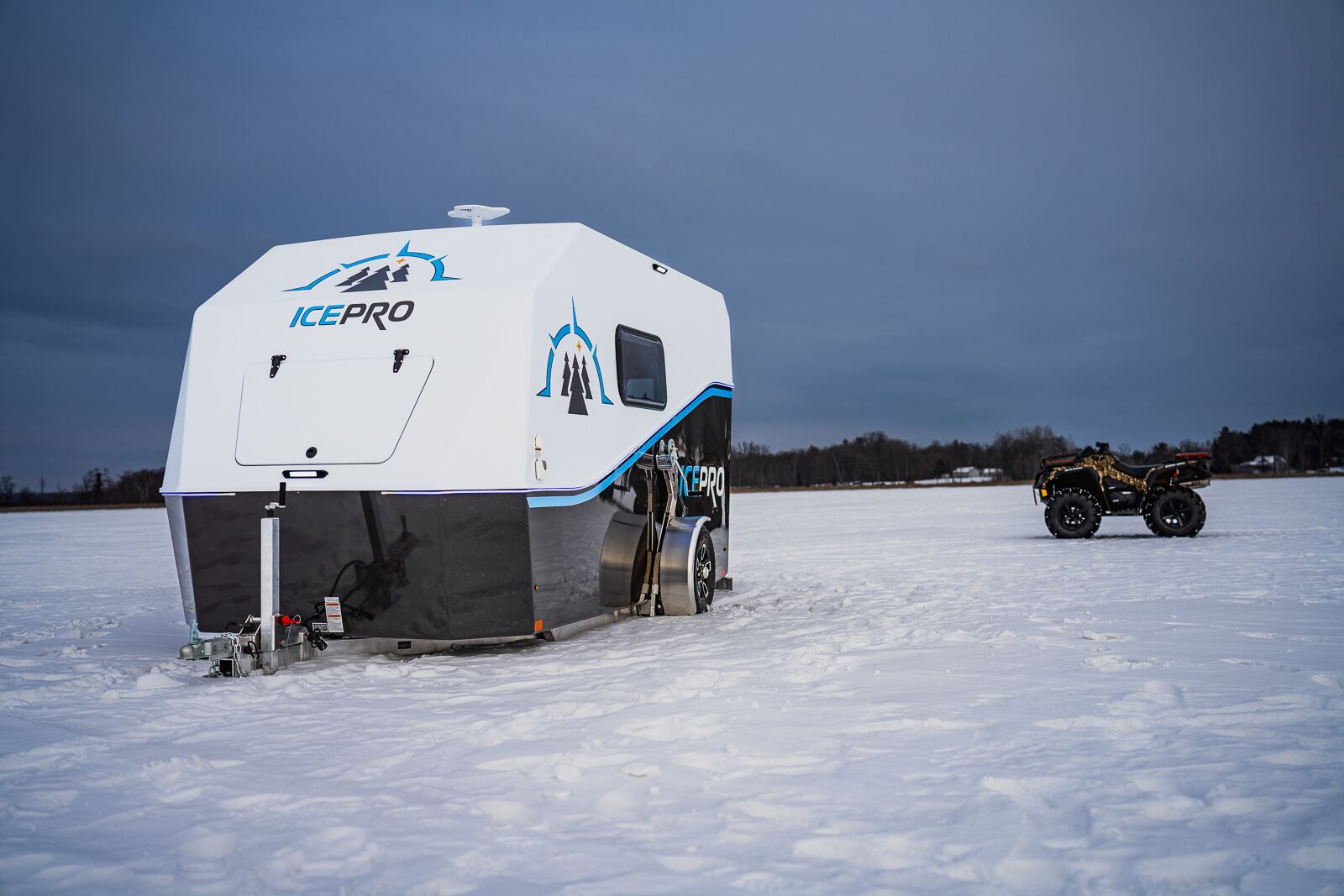 Lightweight Fiberglass Ice Fishing House | IcePro Trailers | ATV Toy ...